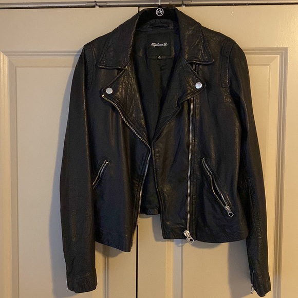 Madewell | Jackets & Coats | Madewell Leather Motorcycle Jacket | Poshmark